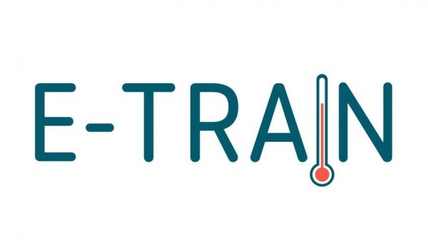 E Train Logo Express Train Railway Logo Template Royalty Free Vector